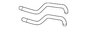 8K0-819-350-A - HVAC Heater Hose 2013-2015 Audi RS5 | Audi OEM Parts