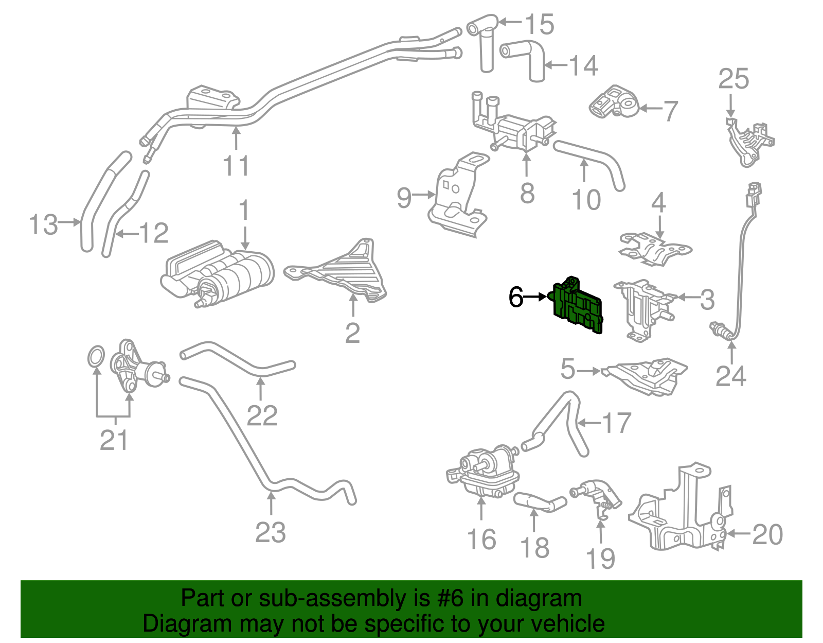 17315-T5R-A01 - Filter 2015-2025 Honda | Honda Parts Online