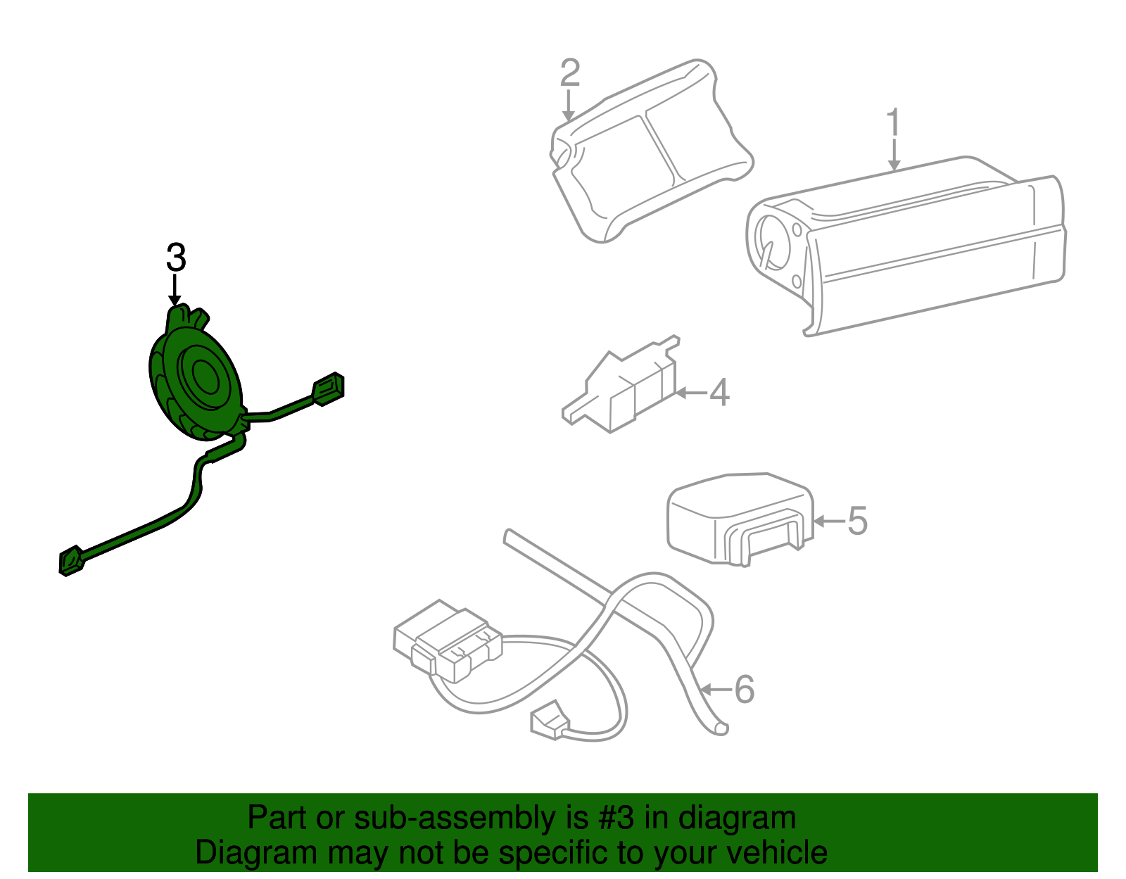 2000-2005 GM Steering Wheel Airbag Coil 19330850 | Capital Chevy Parts