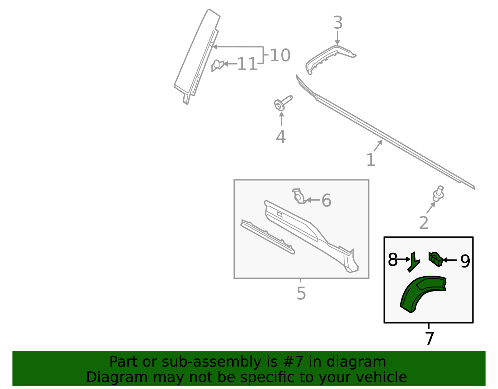 2020-2024 Ford OEM NEW 2020 Ford ExplorerLeft Wheel Arch Opening ...