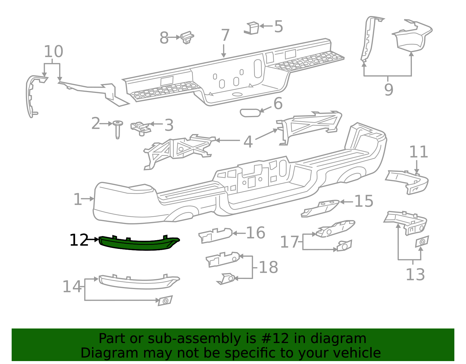 2019-2024 Ram 1500 Valance Panel 68299101AC | Mopar Parts Canada