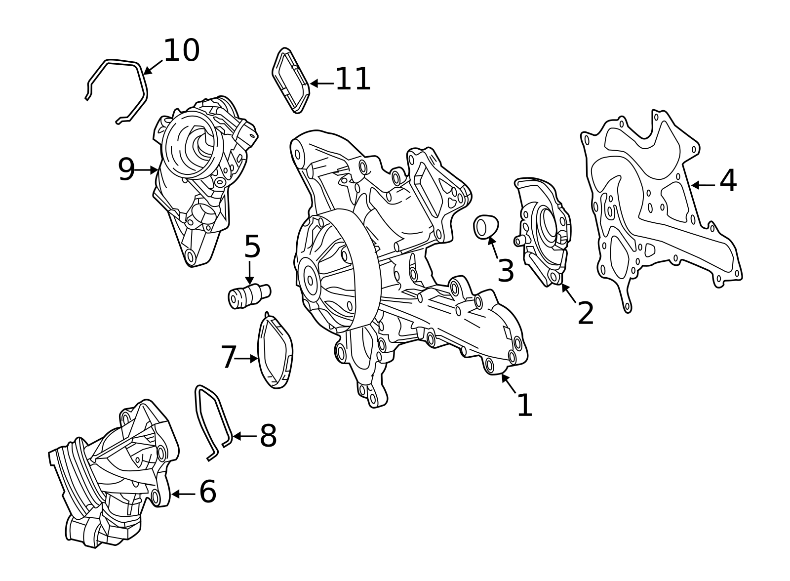 276-200-06-00 - Thermostat Mercedes-Benz USA Parts