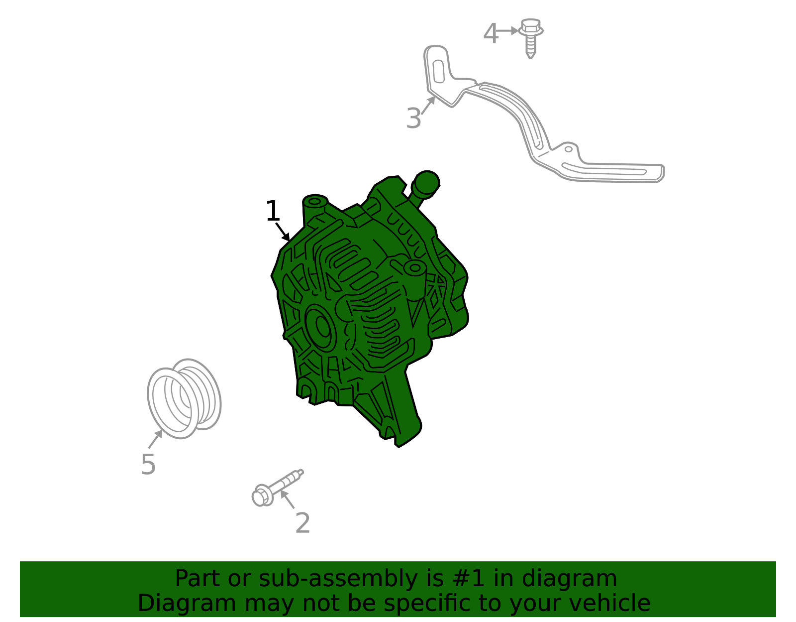2003-2004 Ford Alternator 4U2Z-10V346-HCRM | Ford OEM Parts Outlet