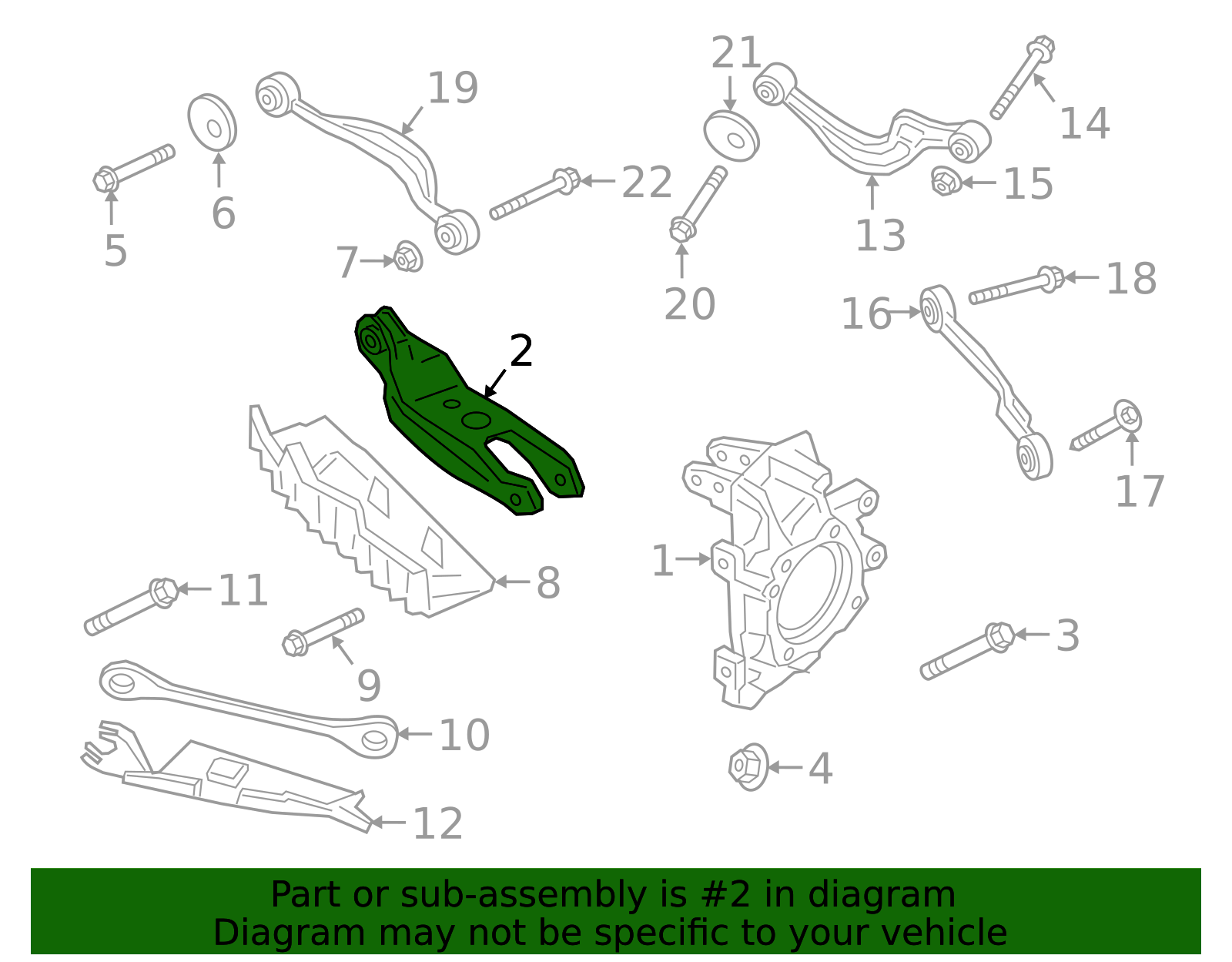 2019-2024 Porsche Cayenne Lower Control Arm 958-505-311-J | Porsche Marin