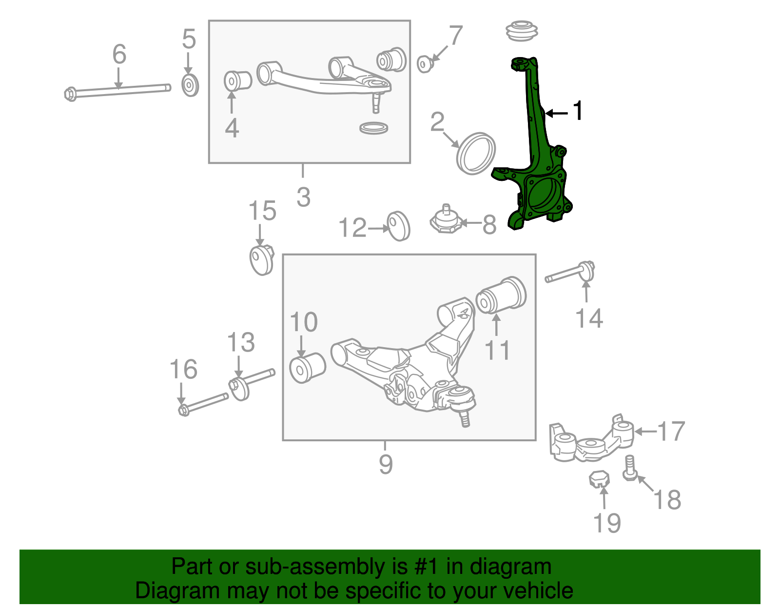 2007-2022 Toyota 2007-2022 Toyota - Steering Knuckle 43211-0C012 ...