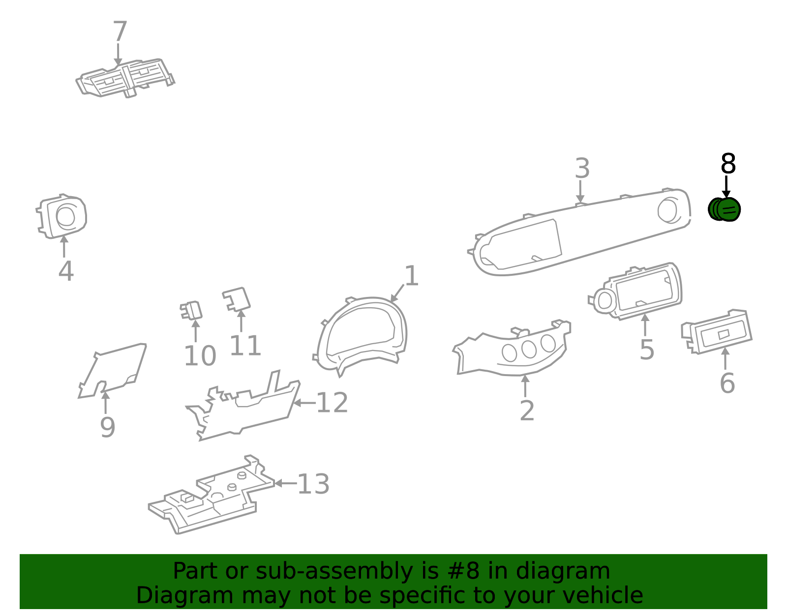 Dashboard Air Vent - Direct Airflow, OEM Style | AutoNation Parts