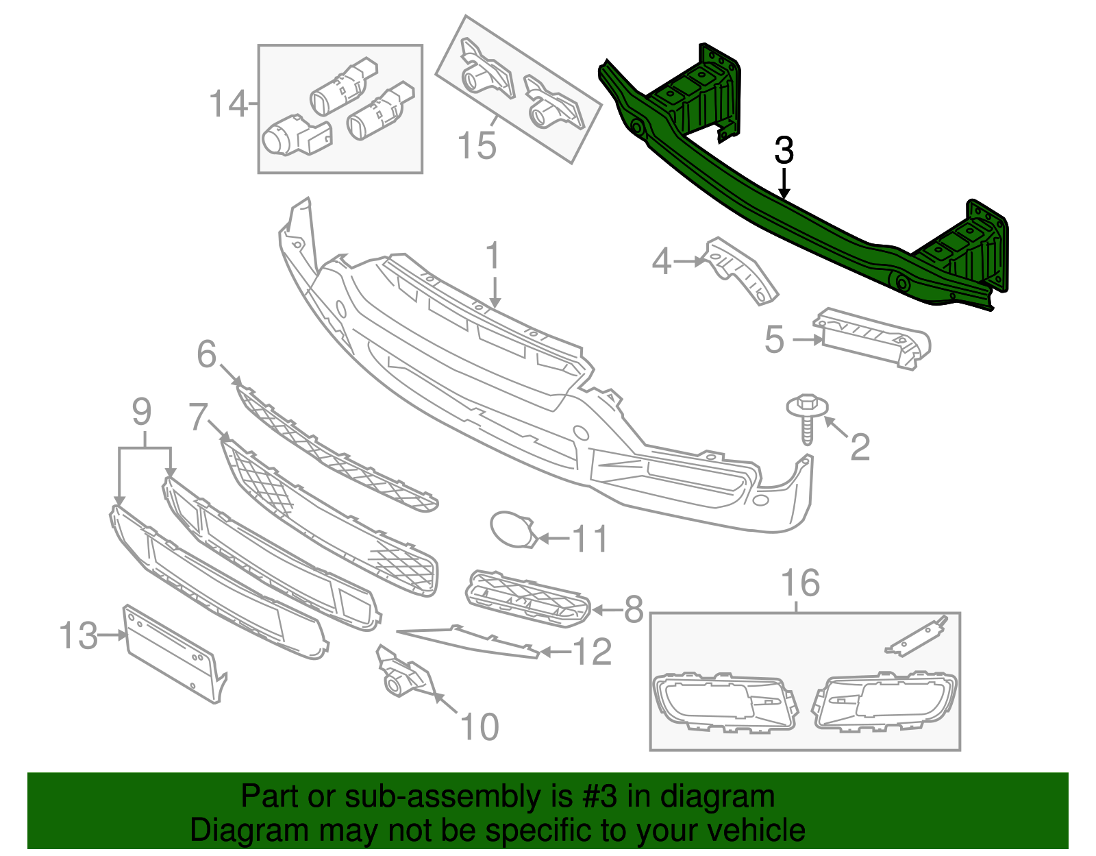 2007-2010 BMW X5 Impact Bar 51-11-7-165-458 | BMWPartsDirect.com