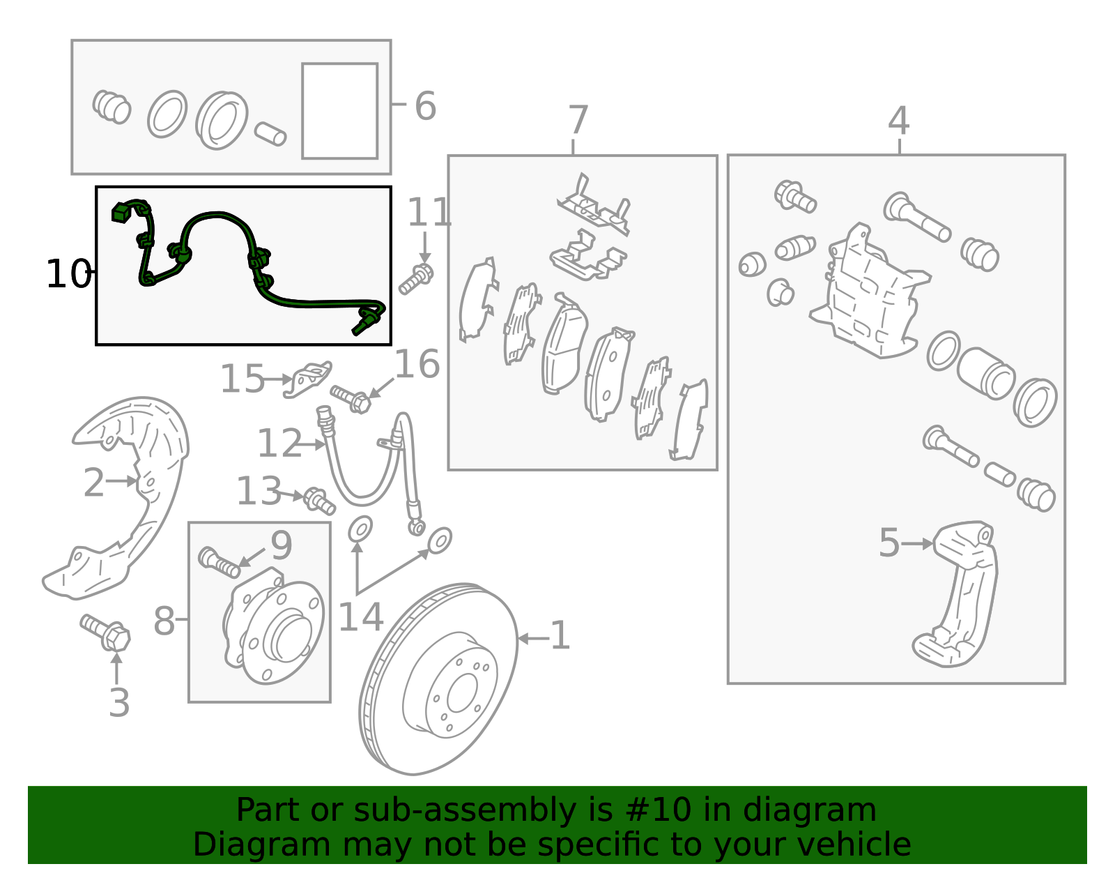 2013-2020 Toyota Front Speed Sensor SU003-00663 | MotorMotor