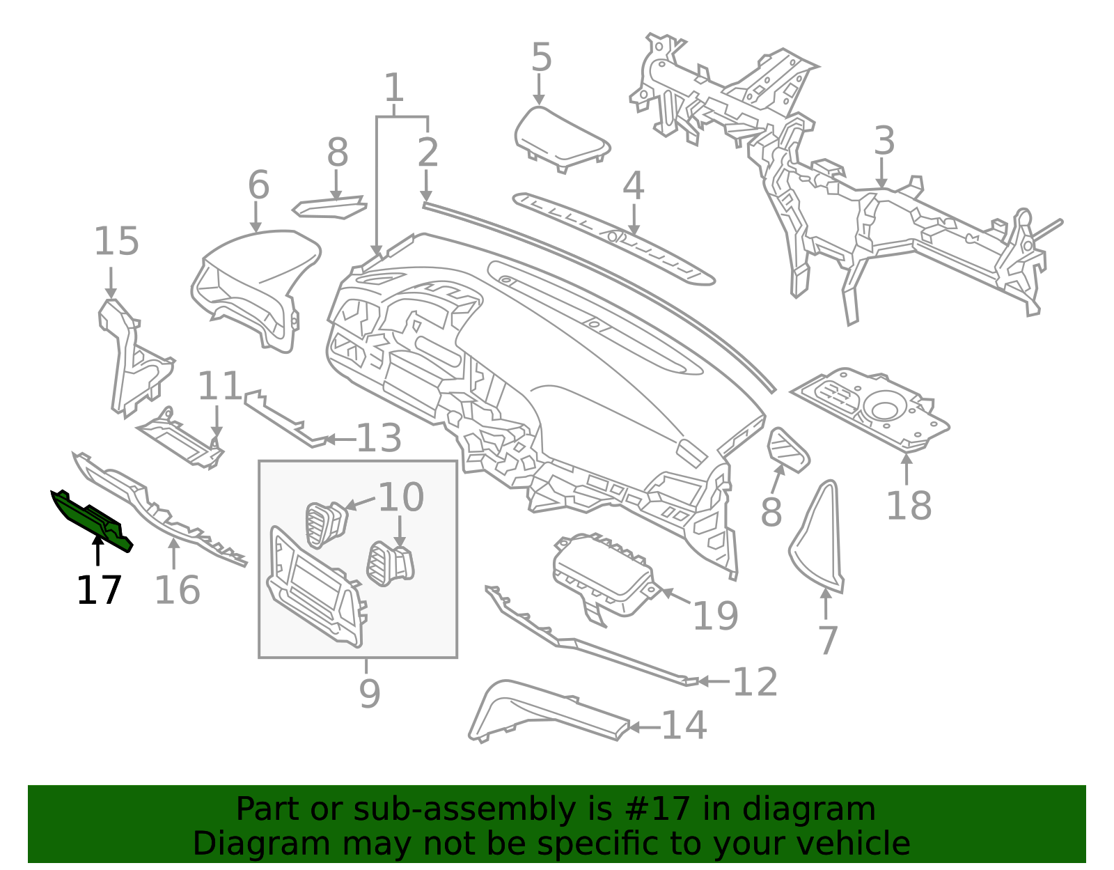 2019-2020 Hyundai Elantra Fuse Box Cover 84753-F3300-PKG | QuirkParts