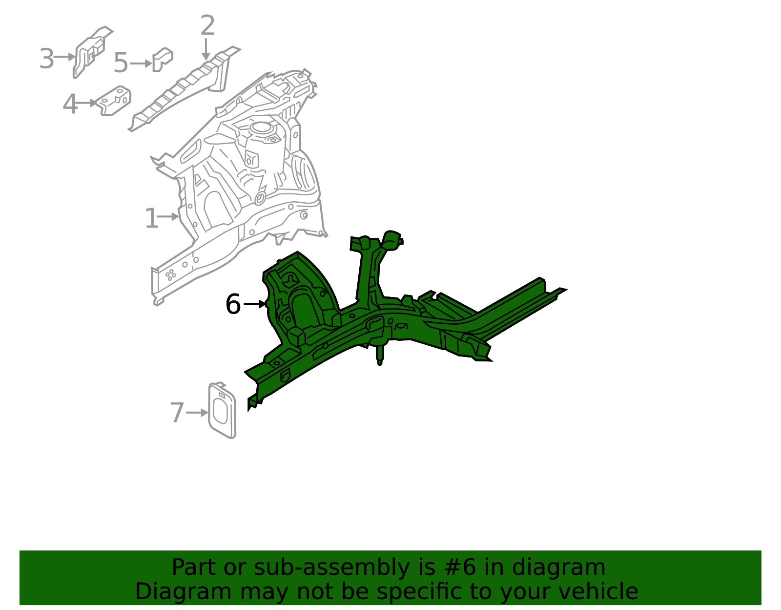 64602-K4000 - High-Quality Rail Assembly for 2019-2023 Hyundai Kona ...