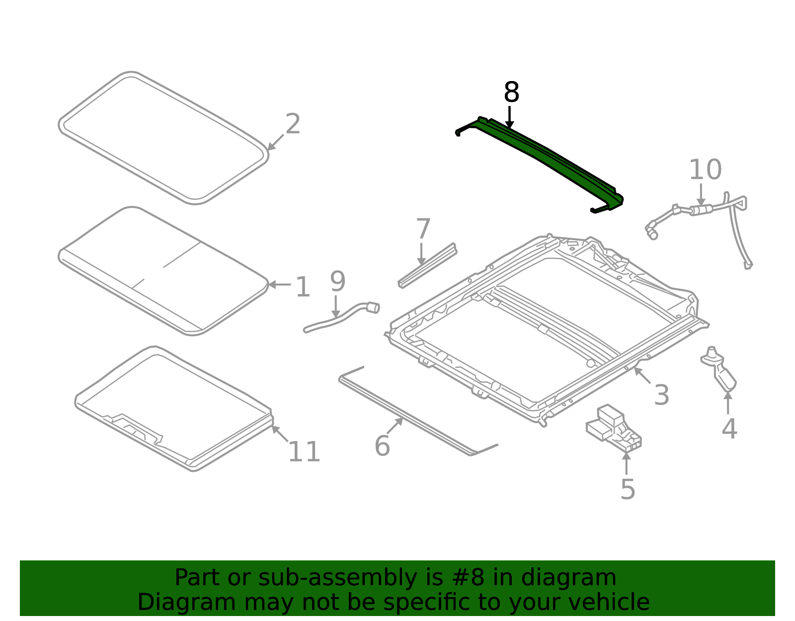 Drip Channel 7W1Z-5454022-A | Awesome Parts Ford