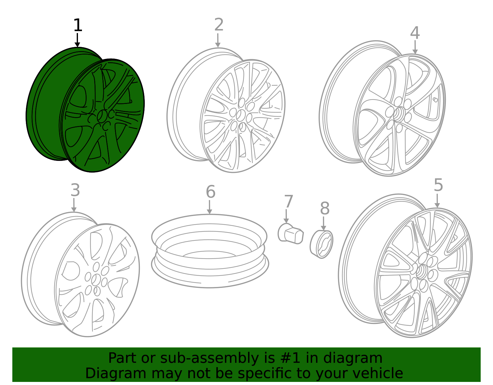 84309878 - 2022-2024 Buick Enclave - F Wheel | Partners Chevy