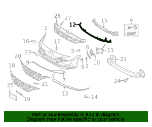 2021-2023 Hyundai Elantra Bumper Grille 86531-AA000 | OEM Parts Online
