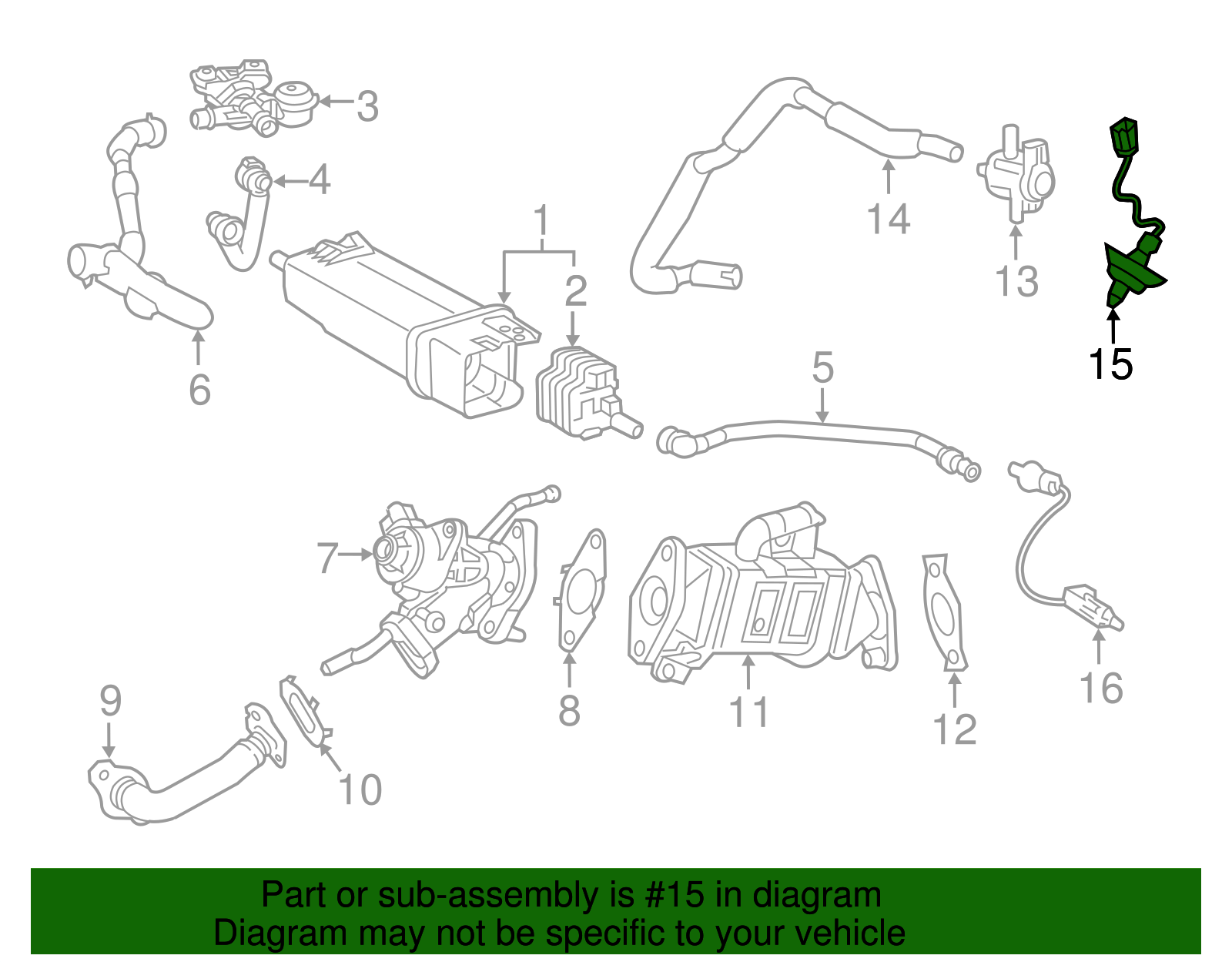 2016-2022 Toyota Oxygen Sensor 89467-47030 | Toyota Parts Center