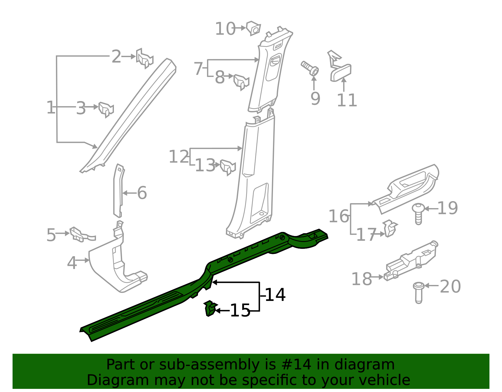 Door Sill Plate 3CN-853-371-D-82V - Genuine Volkswagen Protection ...