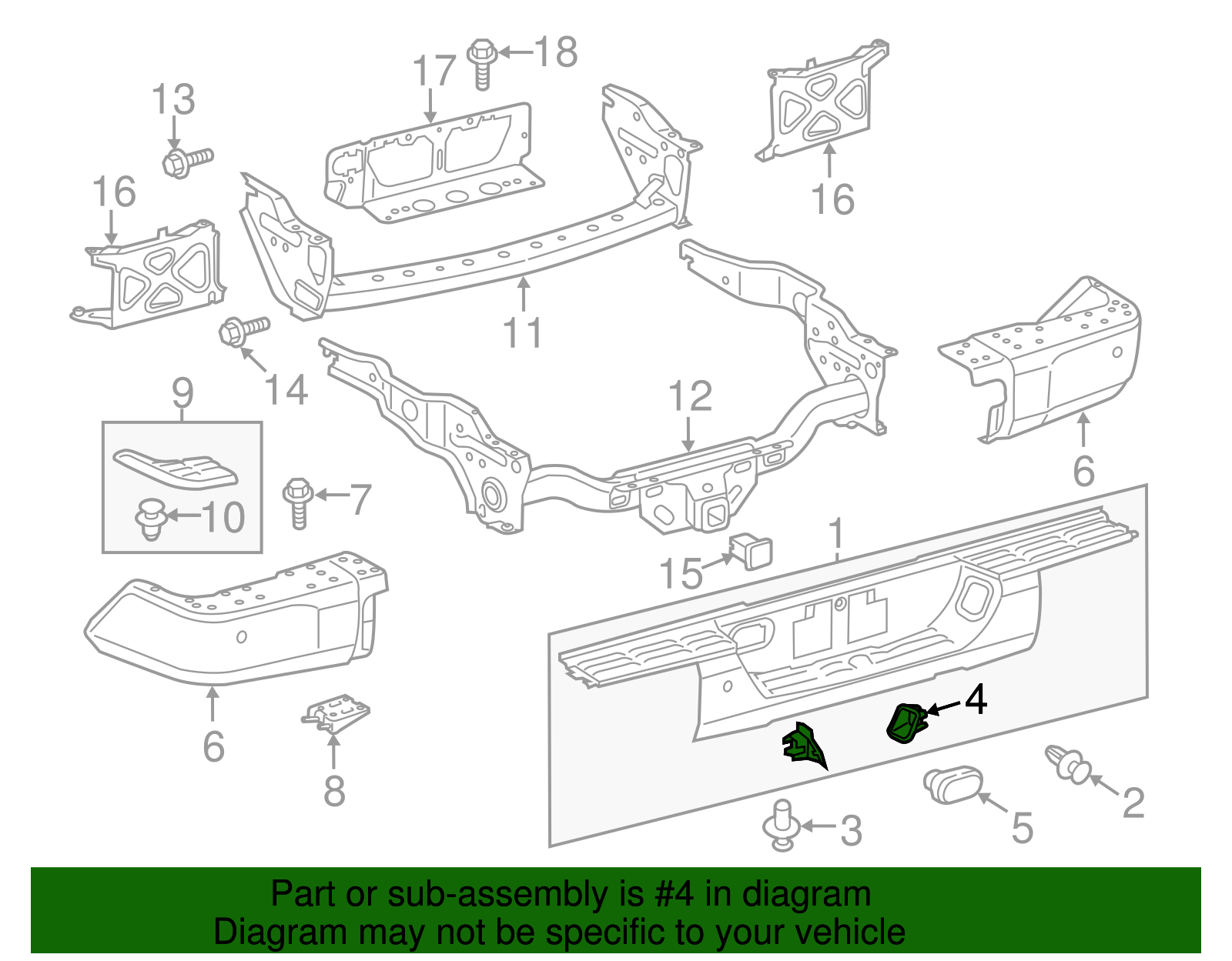 52156-0C040 - Lamp Bezel - 2014-2020 Toyota Tundra | Toyota Parts Delivered