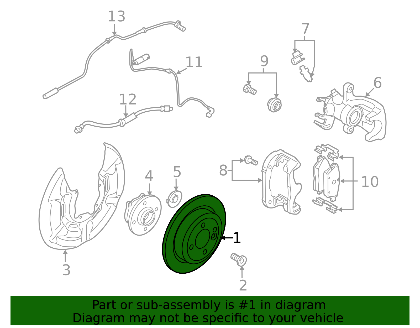 34-21-6-799-383 - Disc Brake Rotor Rear | BMWPartsHub