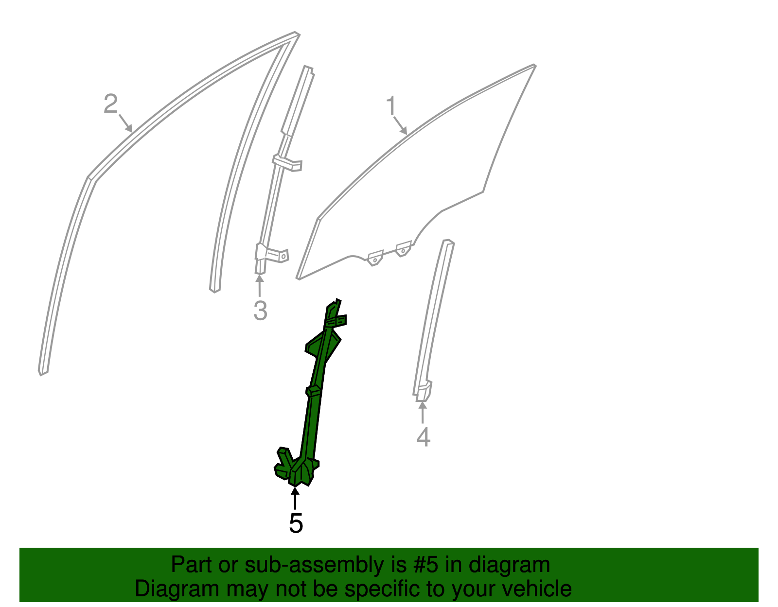2014-2020 Acura MDX Window Regulator 72210-TZ5-A01 | OEM Parts Online