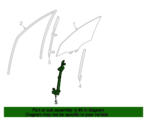 2014-2020 Acura MDX Window Regulator 72210-TZ5-A01 | OEM Parts Online