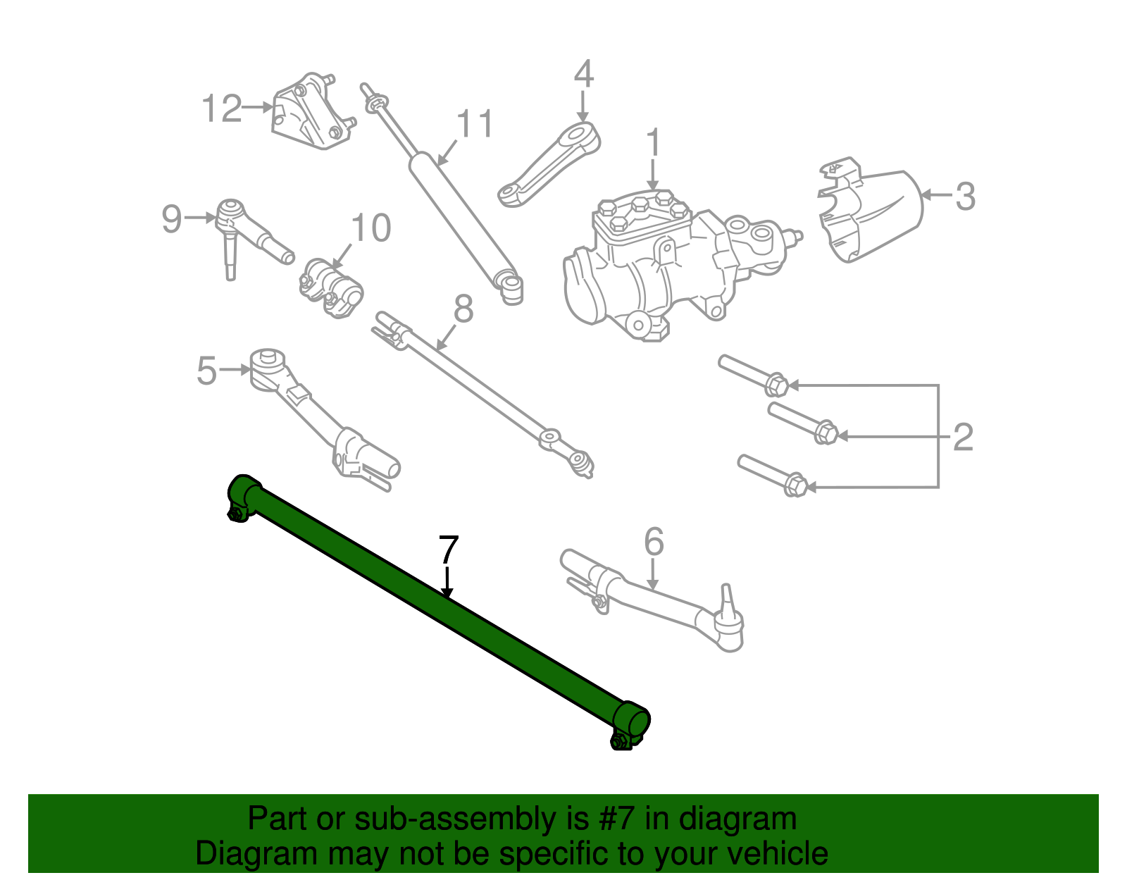 2008-2016 Ford OEM NEW 2006-10 Ford F250 SD M/beam Extended Axle Tie ...