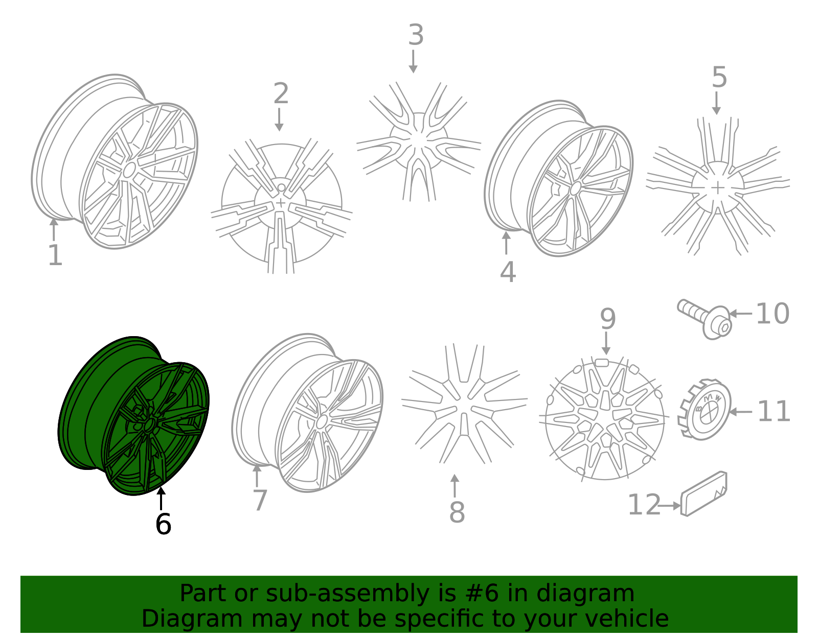 2020-2025 BMW 2020-2024 BMW - Wheel Alloy 36-11-8-089-894 | BMW Parts ...