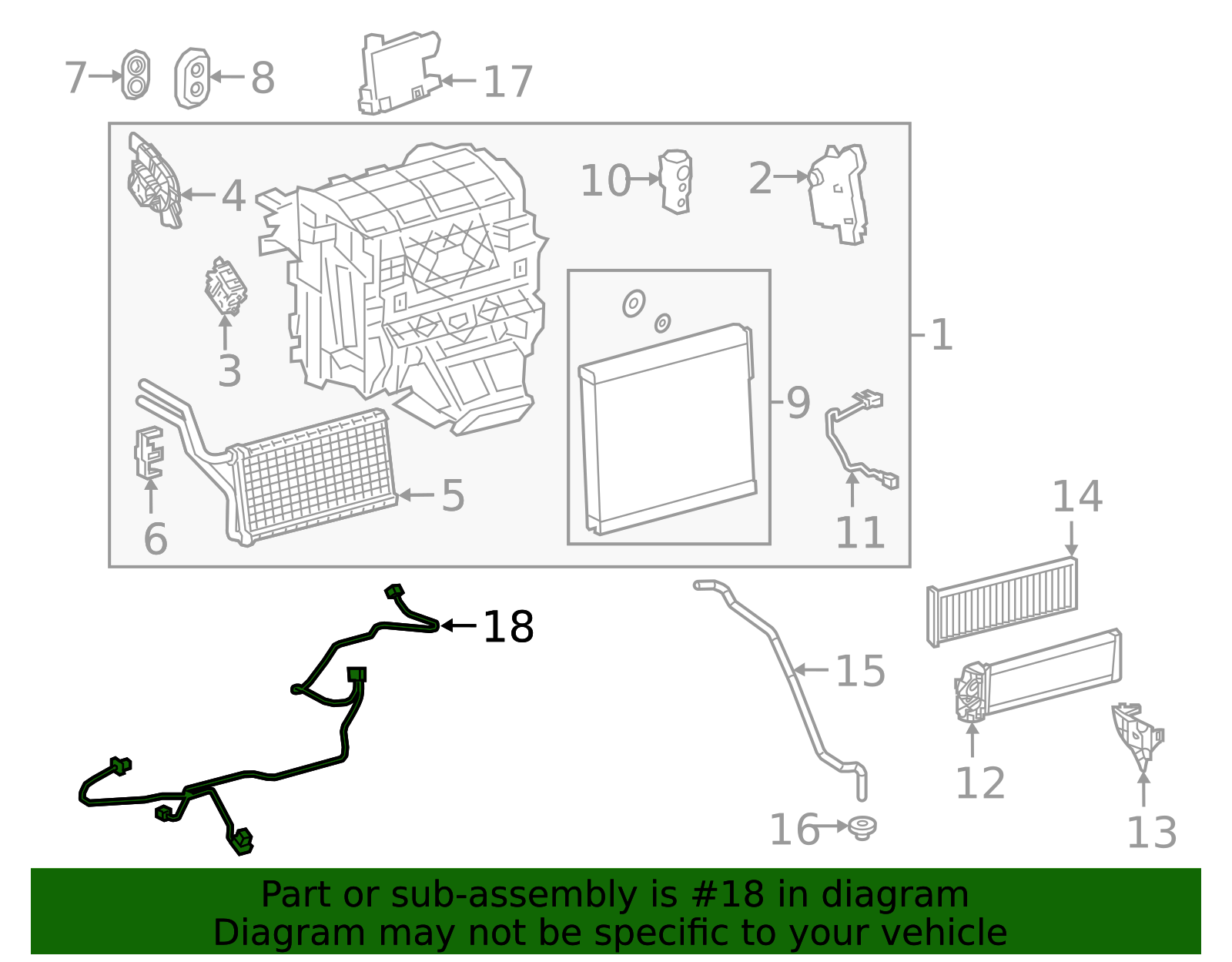2018 Toyota Camry HVAC System Wiring Harness 82212-06230 | Toyota Parts ...