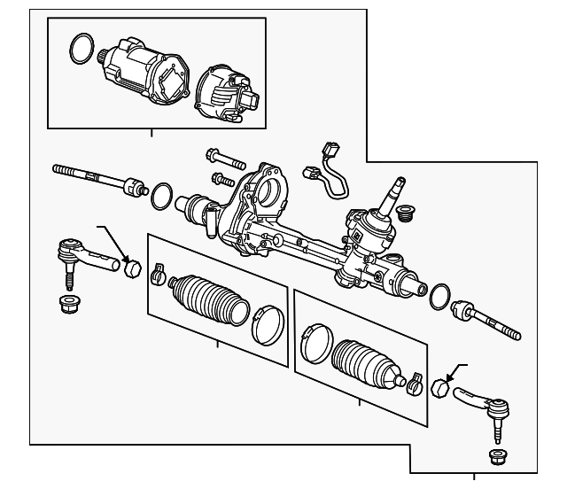 2012-2017 GM Electric Belt Drive Rack and Pinion Steering Gear Assembly ...