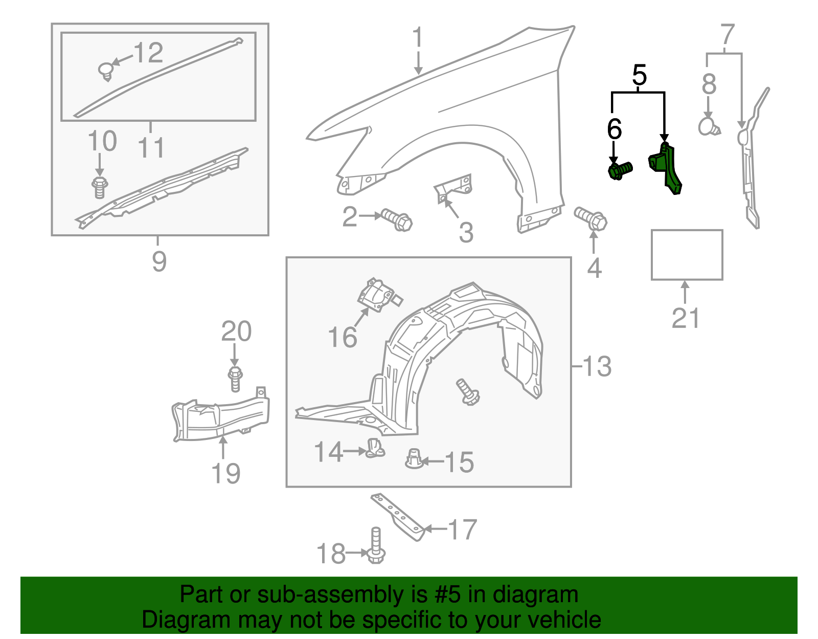 2013-2020 Lexus Rear Seal 53882-30070 | OEM Parts Online