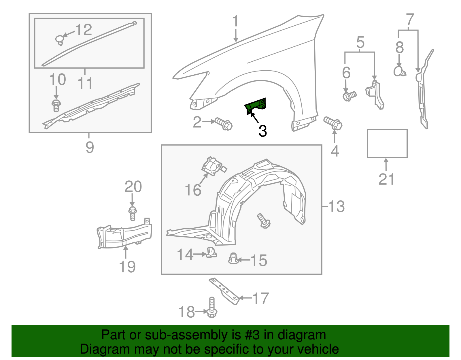 53836-30070 - Lower Bracket - 2013-2020 Lexus | My L Parts