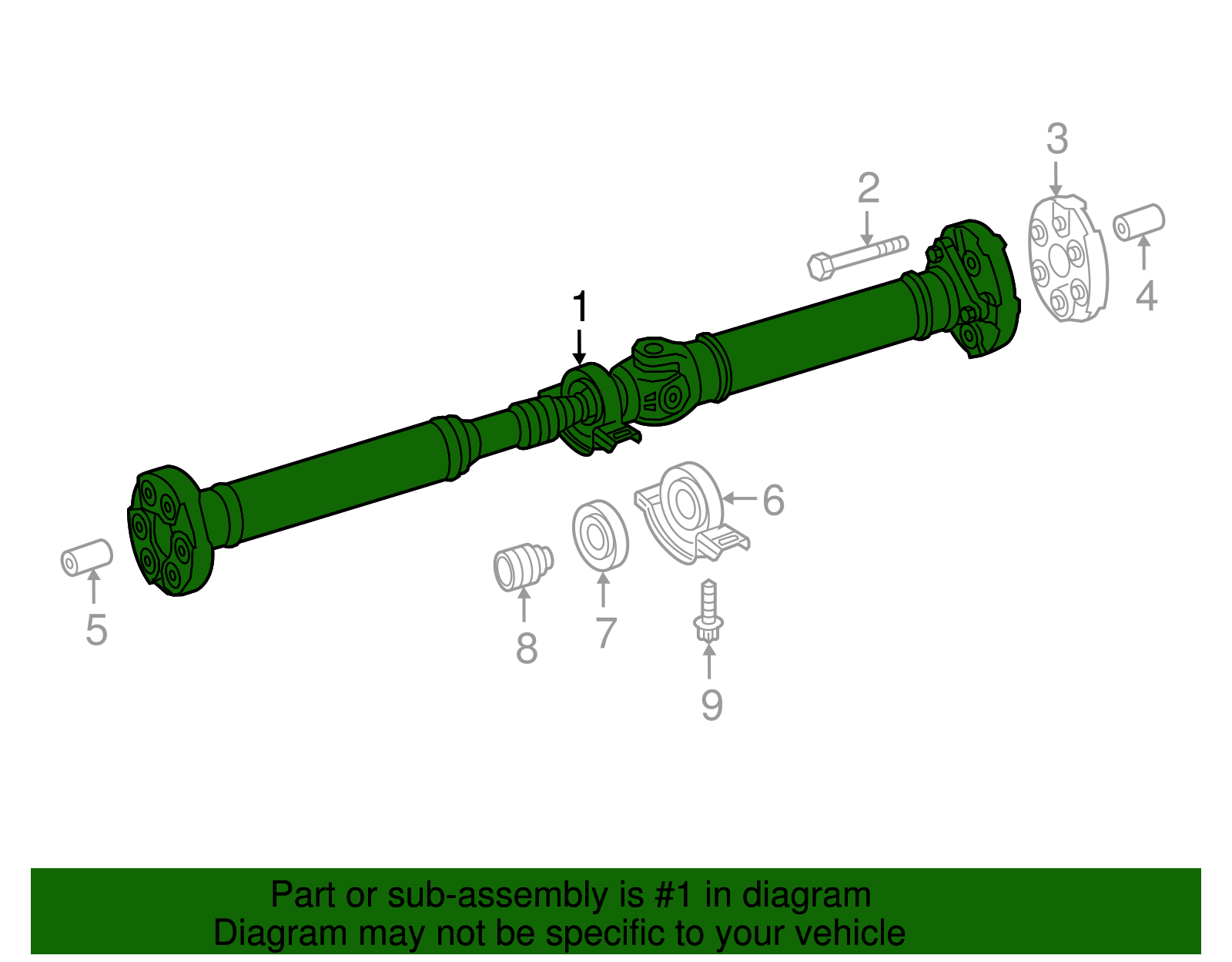 205-410-98-01 - Drive Shaft 2015-2018 Mercedes-Benz C 300 | Mercedes ...