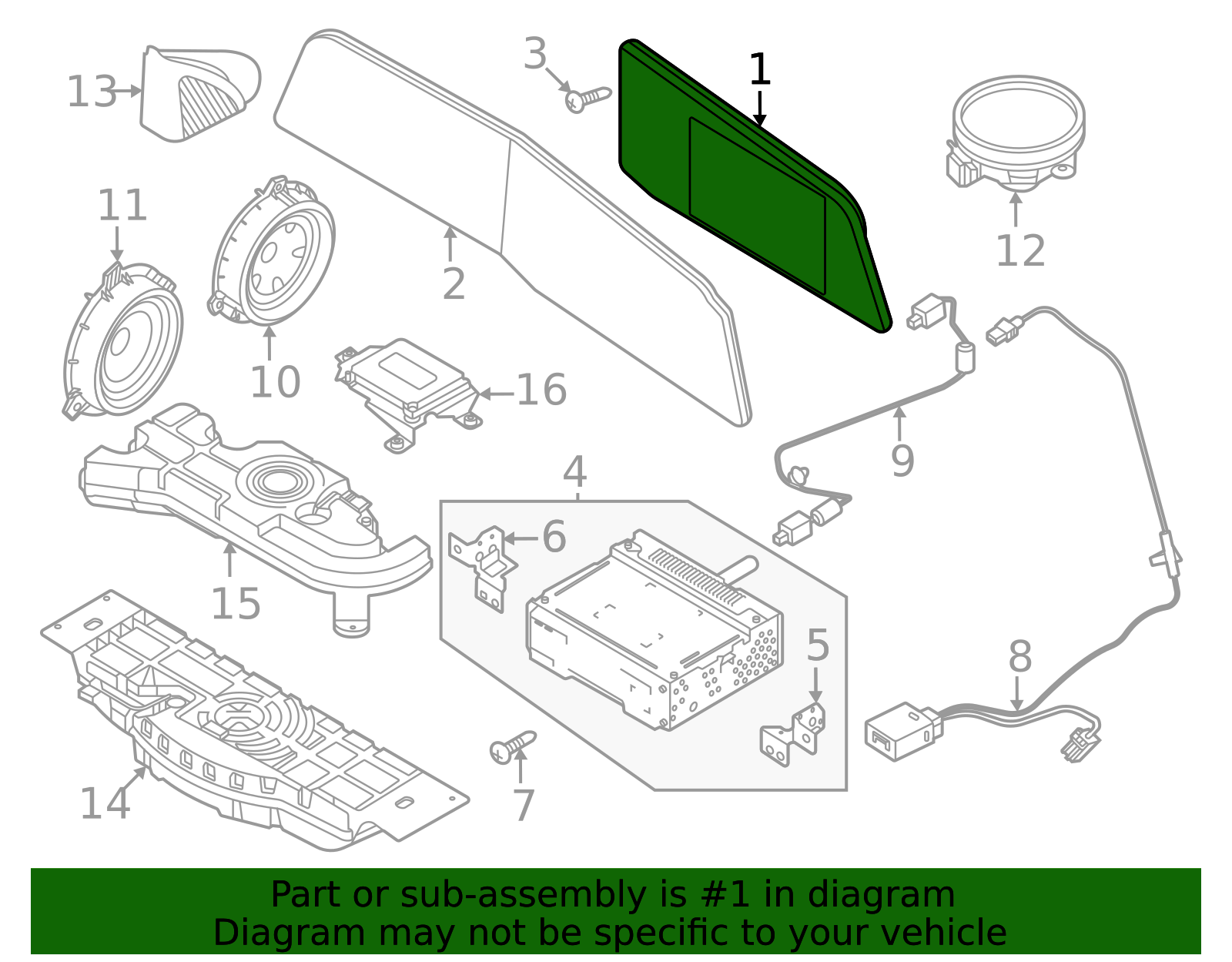 96130-AT000 - Display Unit 2023-2025 Kia | Kia.Parts Store