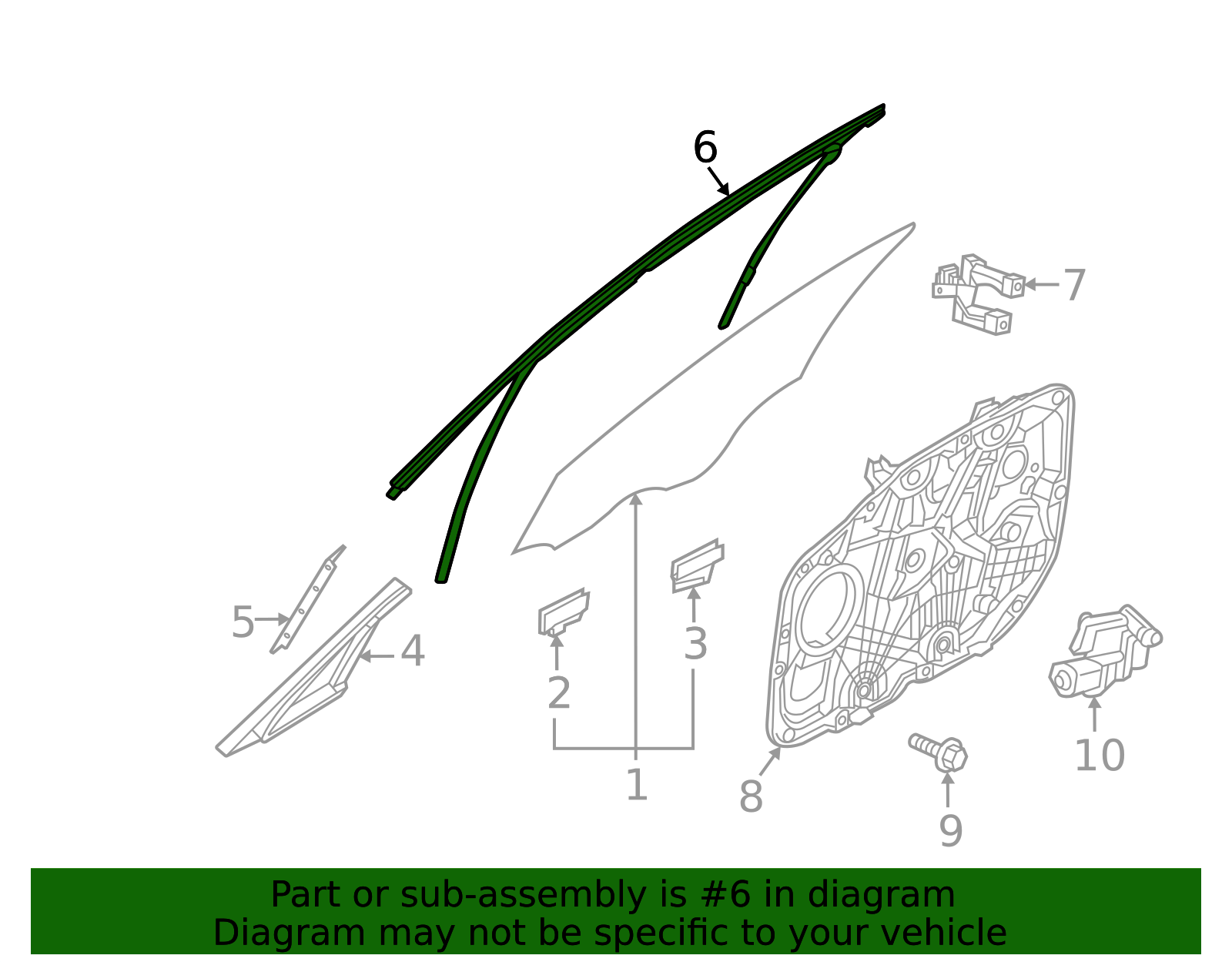 Hyundai - 82540-T1000 - Run Channel - 2021-2025 Genesis | OEM Hyundai ...