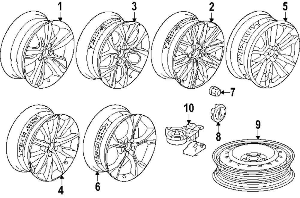 2025 Acura MDX Wheel, Alloy 42800-TYA-B20 | Acura OEM Parts Online