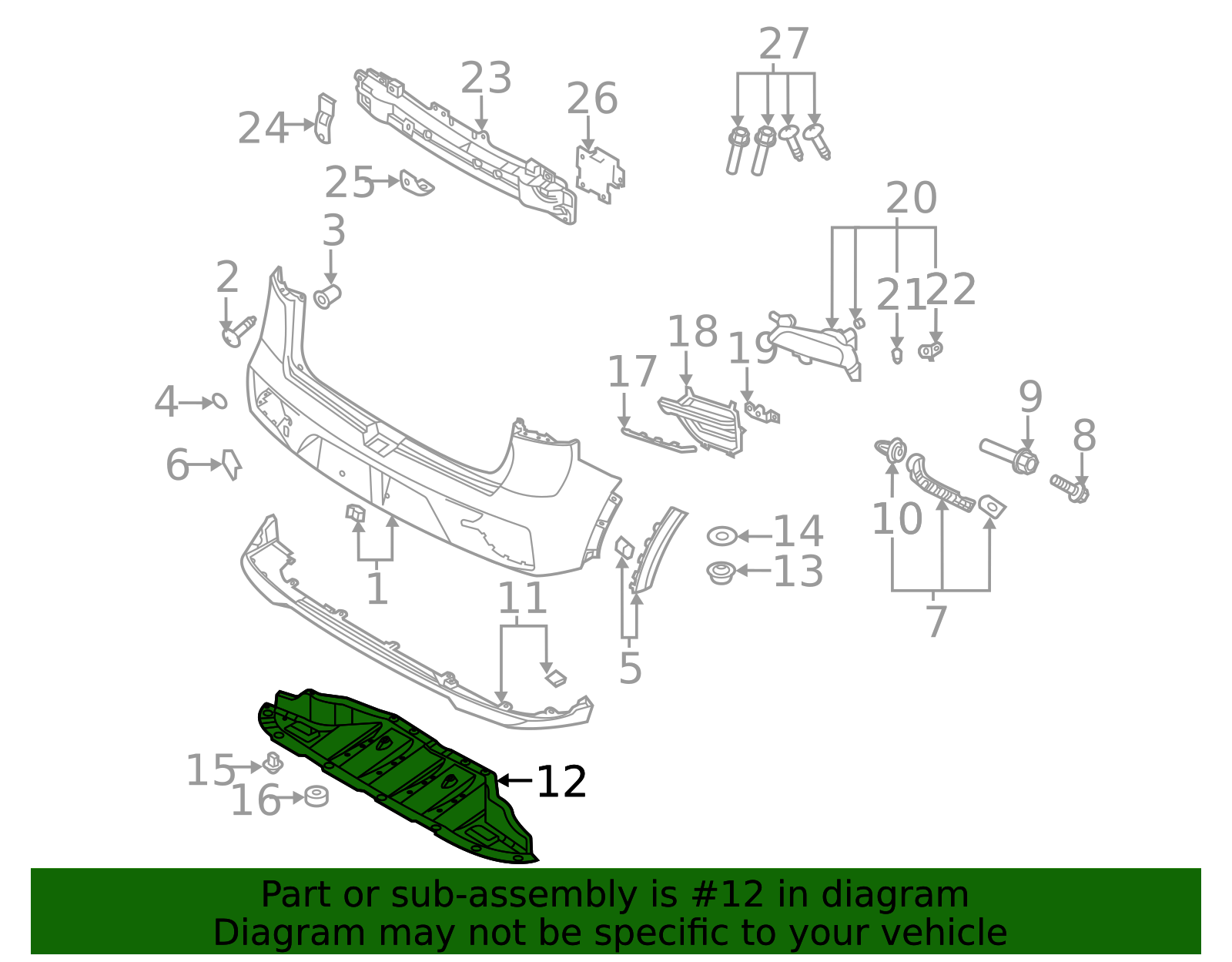 86690-Q4000 - Under Cover 2019-2022 Kia Niro EV | Kia.Parts Store