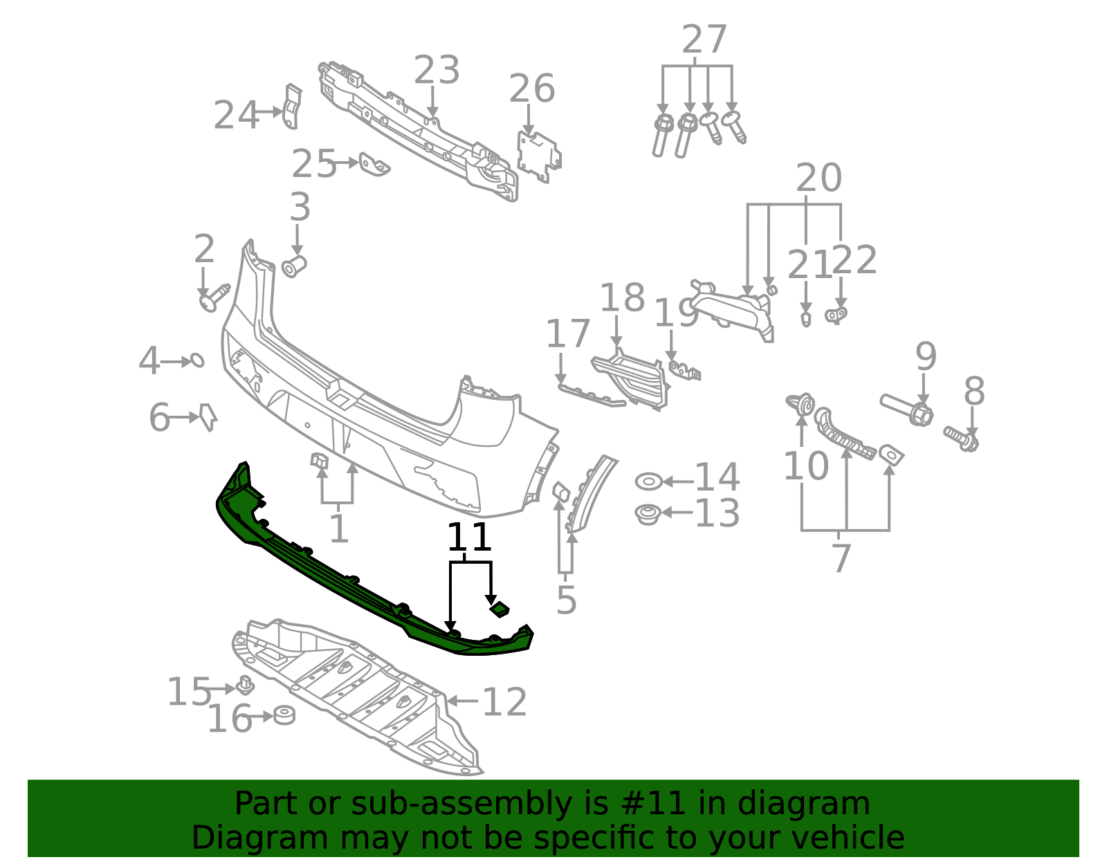 86612-Q4000 - Lower Cover 2019-2022 Kia Niro EV | Kia.Parts Store