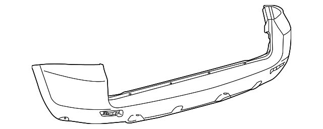 2009-2012 Toyota RAV4 | Cover Rear Bumper | 52159-0R901 | OEM Vehicle Parts
