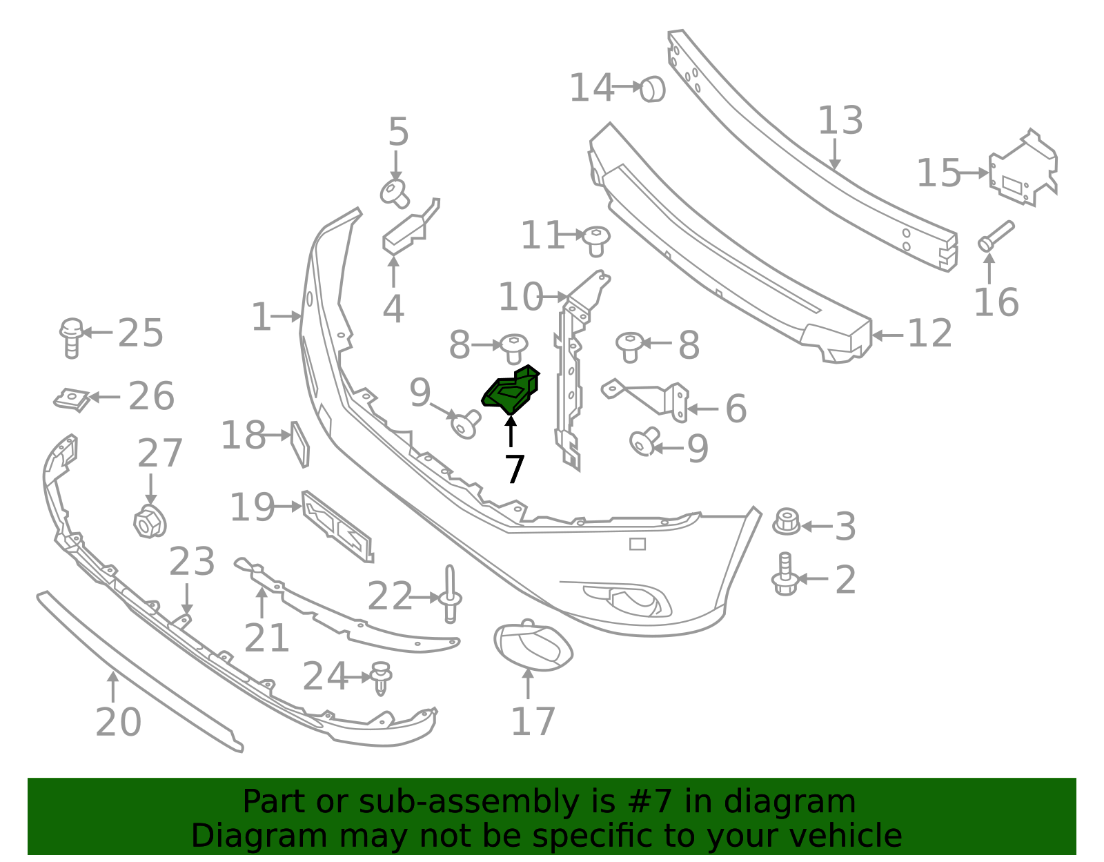 2013-2020 Nissan Pathfinder OEM NEW 13-19 Nissan Pathfinder Upper Front ...