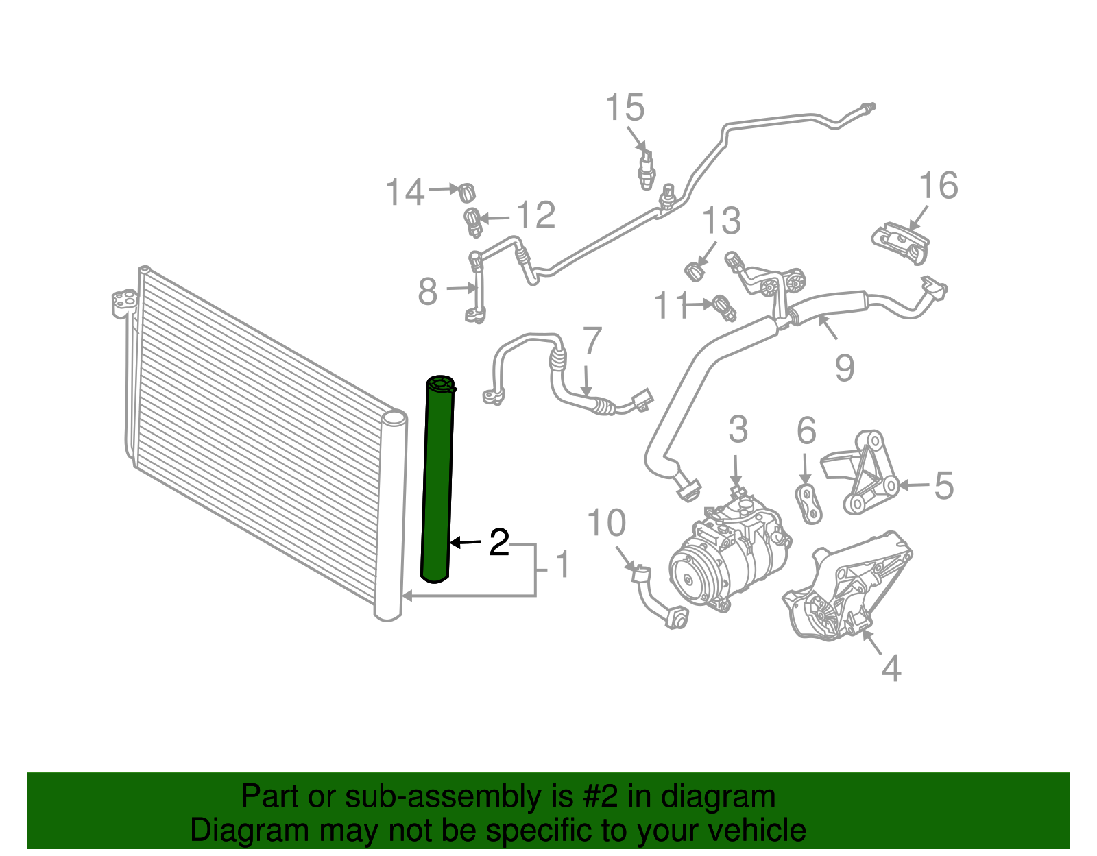64536907402 - 2002-2010 BMW A/C Receiver Drier (64-53-6-907-402) | BMW ...