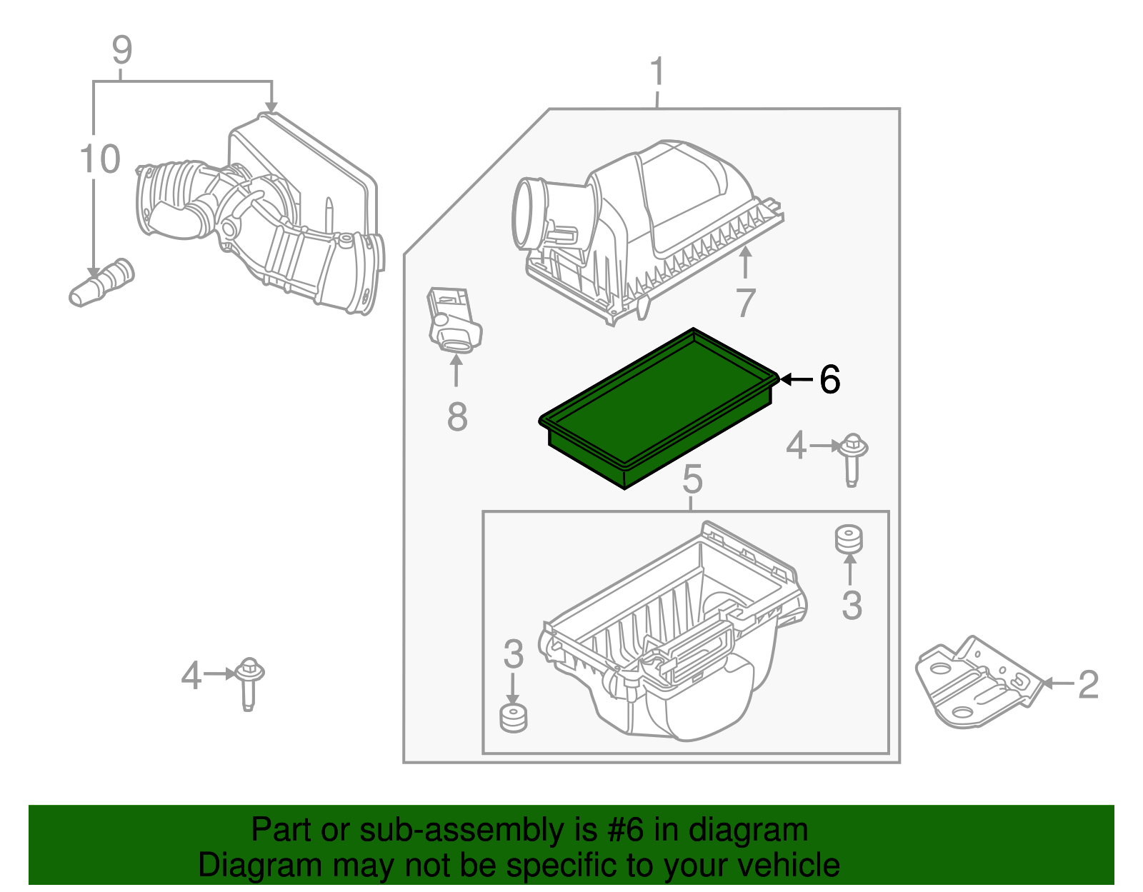 2007-2025 Ford Motorcraft™ Engine Air Filter FA-1884 | OEM Parts Online