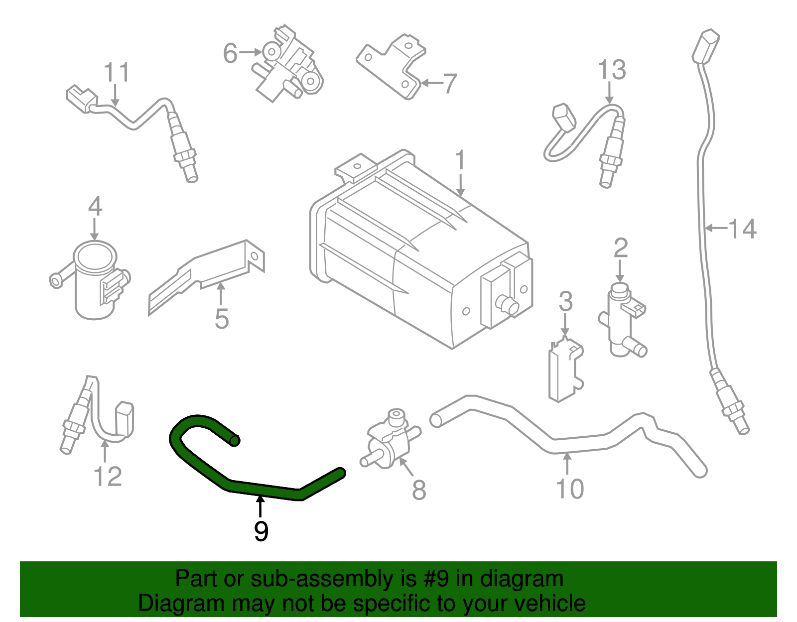 2018-2020 Infiniti QX60 Vapor Hose 14912-3JA2C | INFINITI OF WEST CHESTER