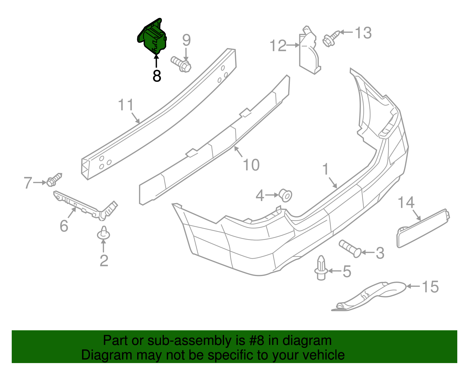 2013-2019 Nissan Sentra Stay Bracket 85211-3SH0A | Temecula Nissan Parts