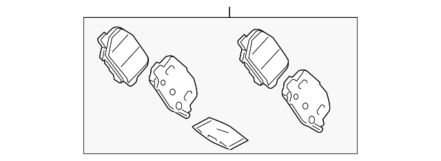 440A1W090P Brake Pads 2013-2024 Mitsubishi Outlander Sport | Mitsubishi ...