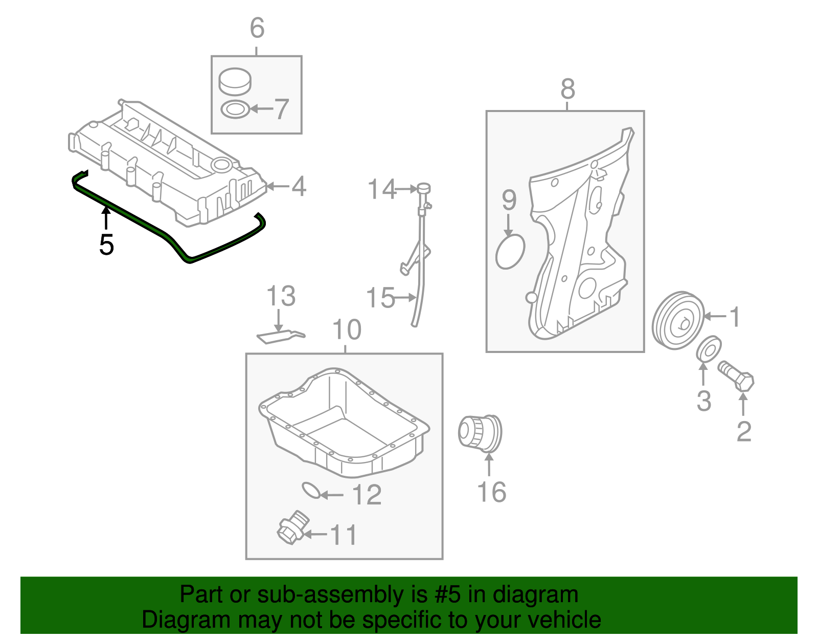 22441-2G000 - Kia Valve Cover Gasket 2009-2013 Kia | Performance Auto Parts