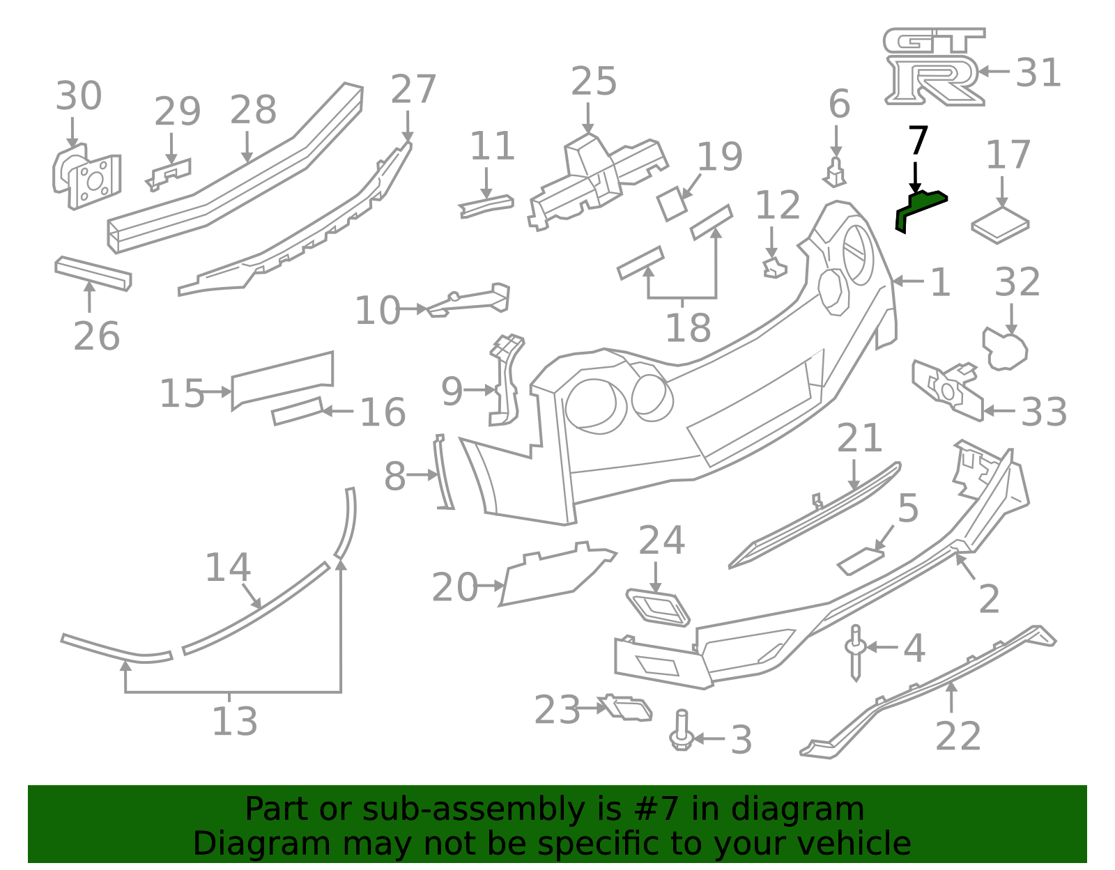 85040-6HU0A - Bumper Cover Retainer Bracket 2023 Nissan GT-R | Official ...