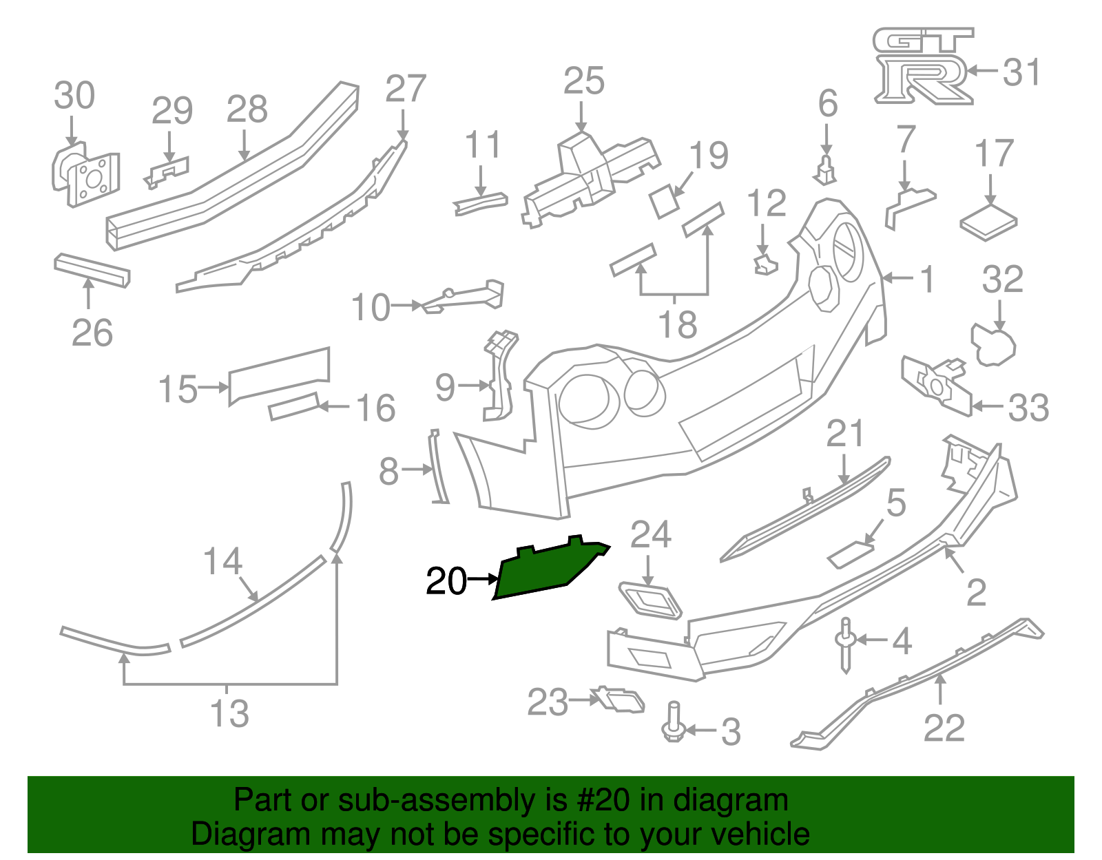 85064-6AV0A - Guard - 2017-2023 Nissan GT-R | Nissan OEM Parts Direct