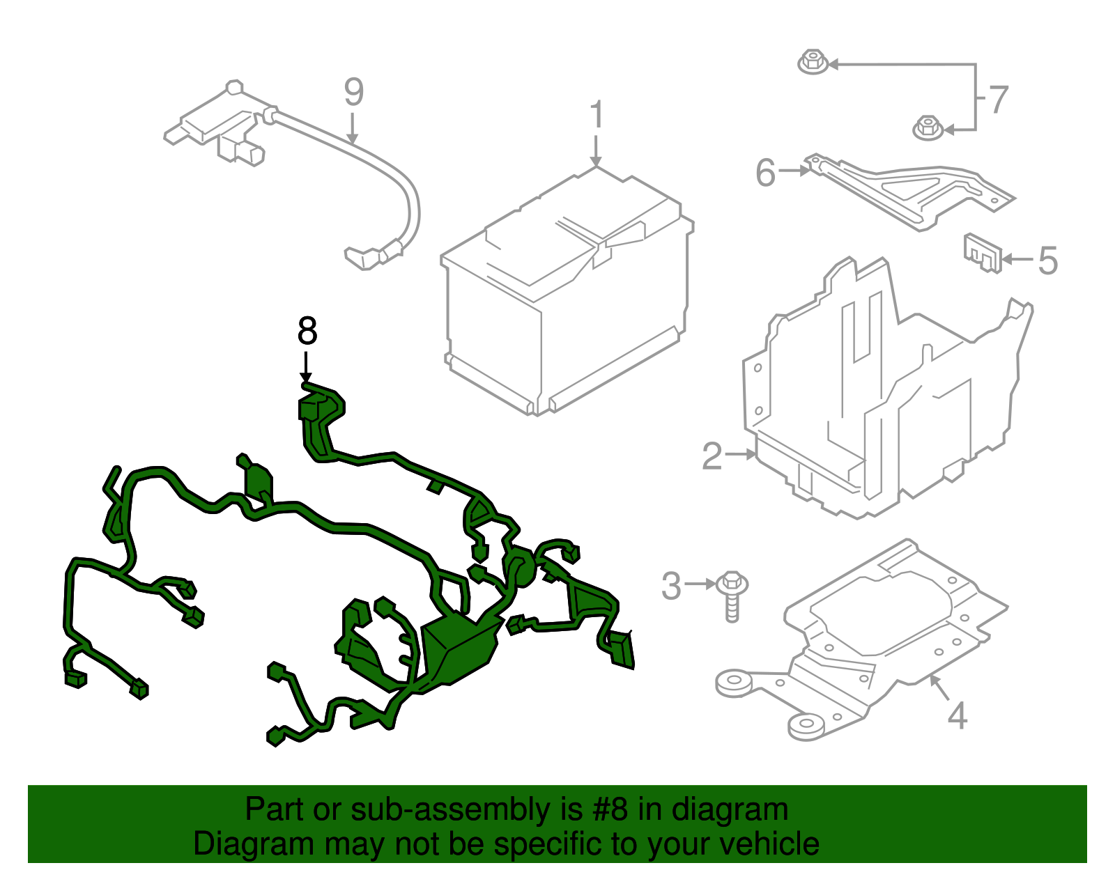 GN1Z-12A581-LG - 2018-2020 Ford EcoSport - Wire Harness | Dealer Auto Parts