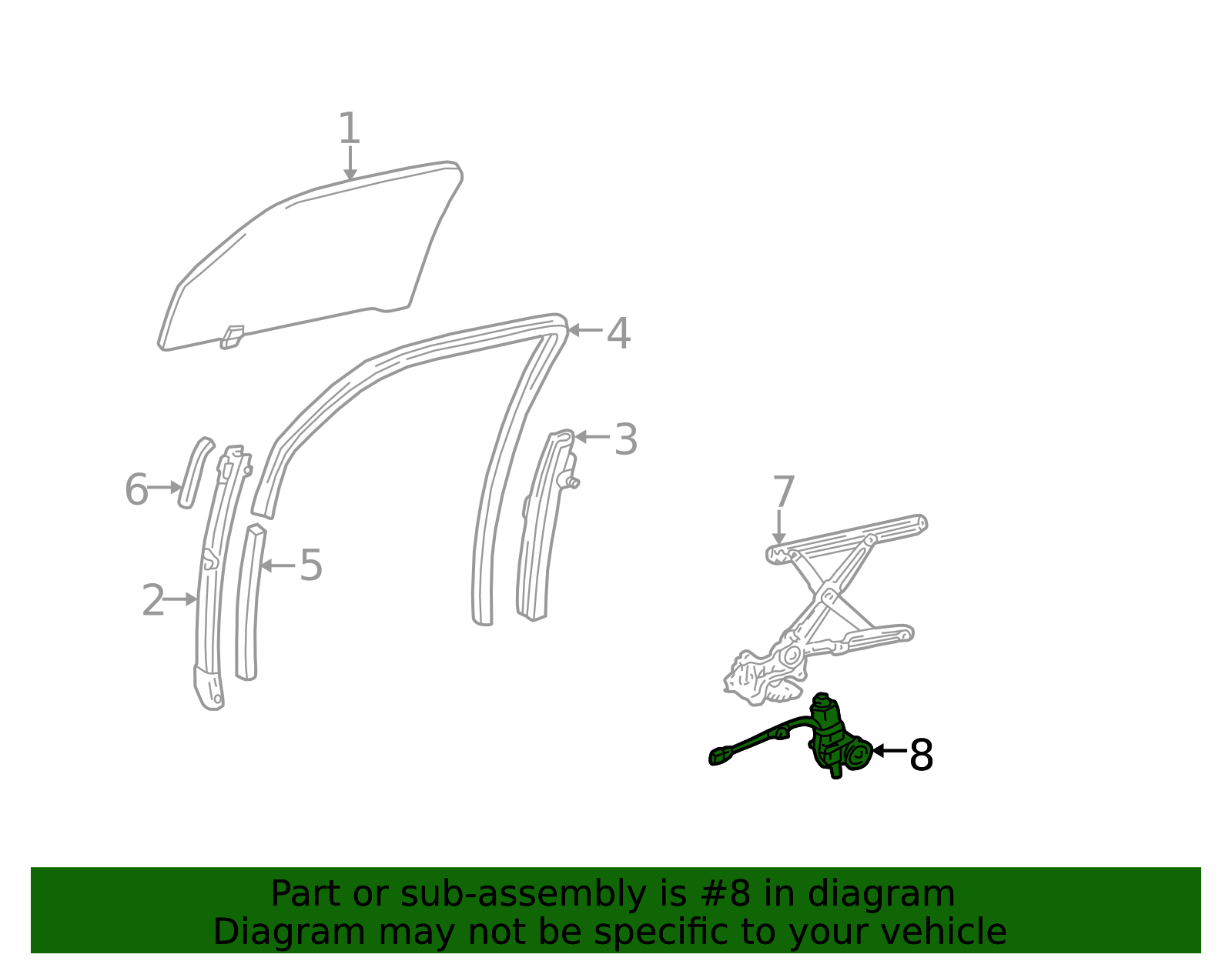 2004-2006 Toyota Tundra 2004-2006 Toyota Tundra - Window Motor 85710 ...