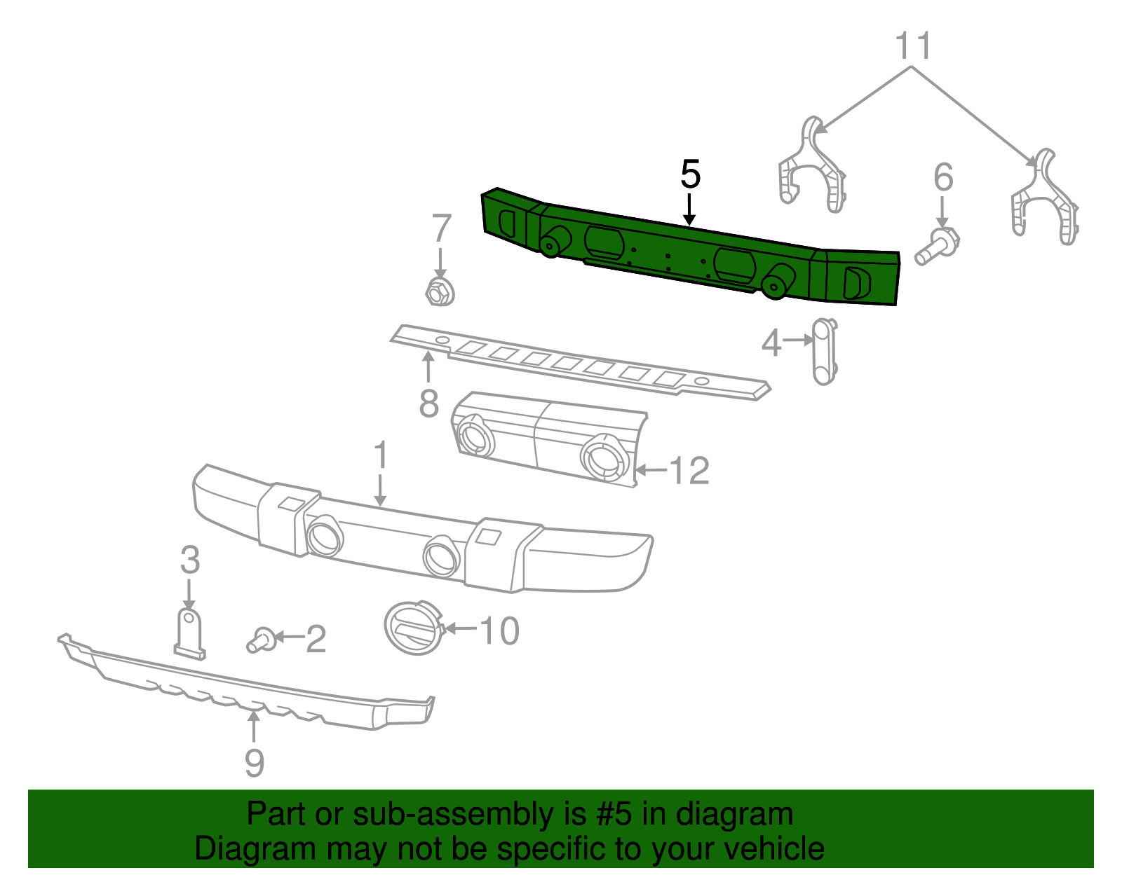 2007-2018 Jeep Beam 68003322AB | Mopar Parts Canada