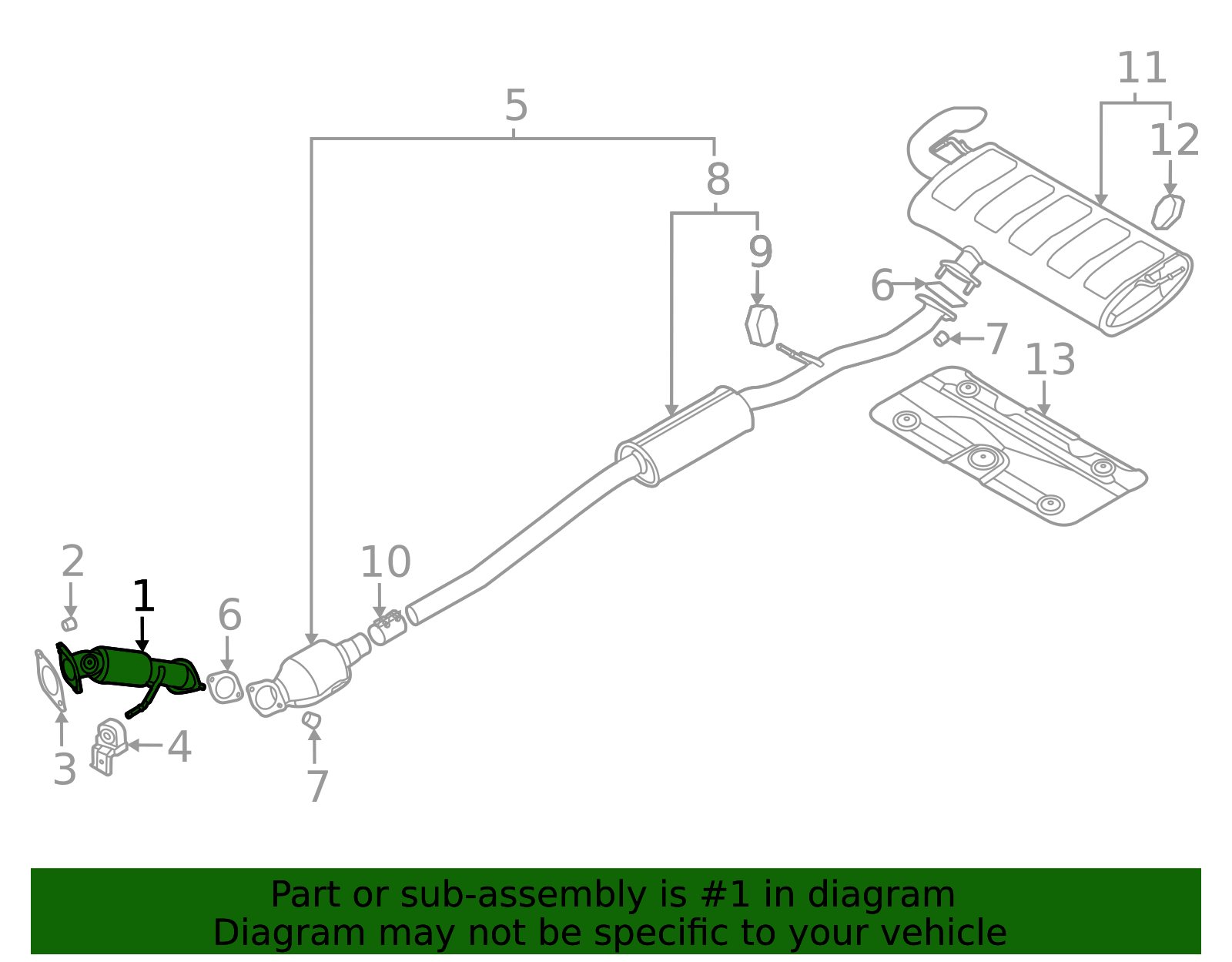 2022-2025 Hyundai Tucson Converter & Pipe 28610-N9330 | MotorMotor