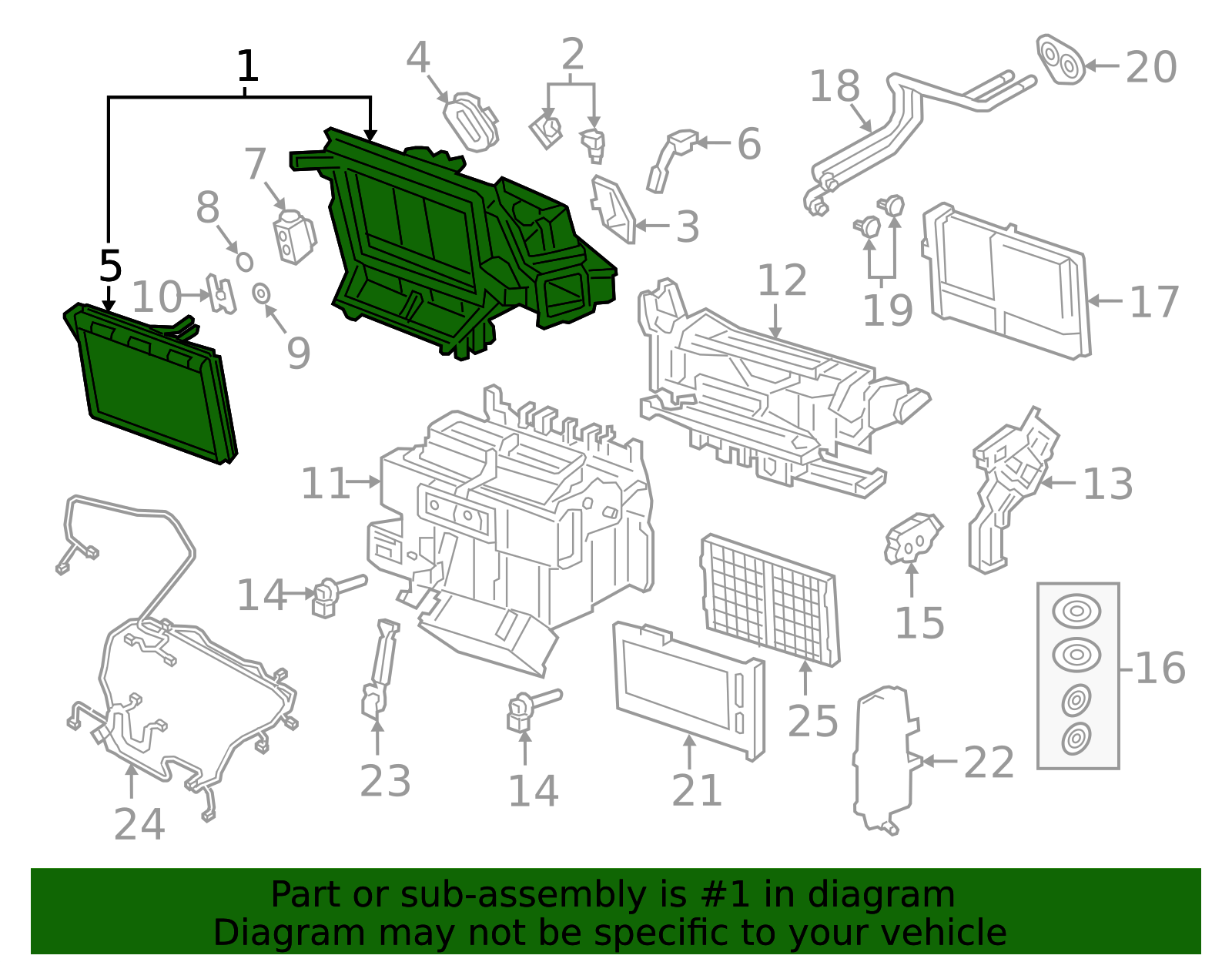 4M1-820-023-B - High-Quality Evaporator Core for AutoNation Parts